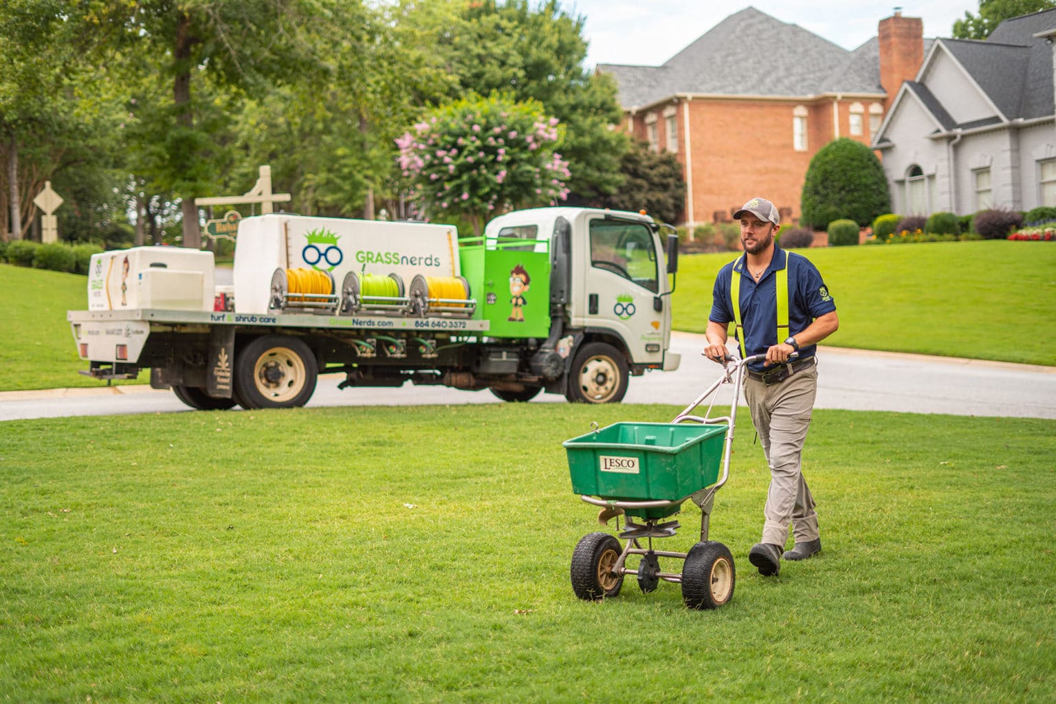 Lawn Aeration & Overseeding in Greenville, SC - Grass Nerds